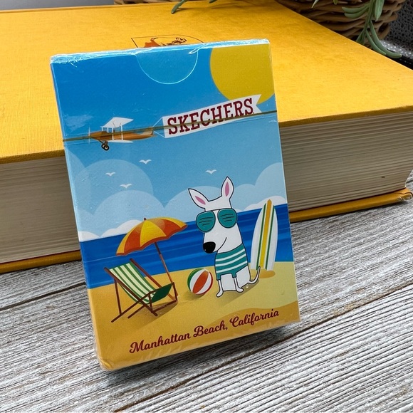 Skechers | Games | Sketchers Playing Cards Manhattan Beach Cali Dog On ...